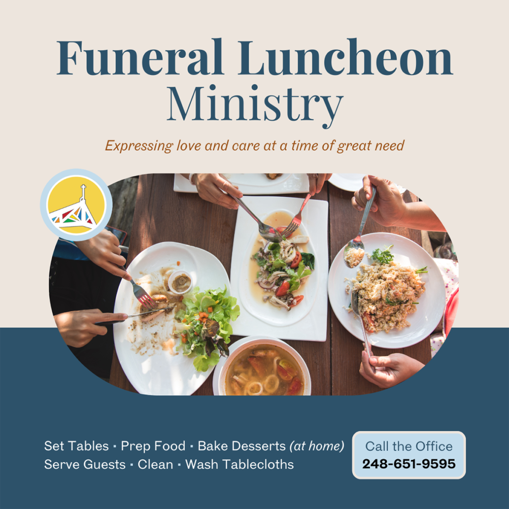 Funeral Luncheon Ministry - St. Irenaeus Catholic Church